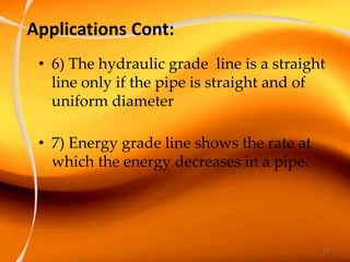 Energy and Hydraulic lines Fluid Dynamics | PPTX