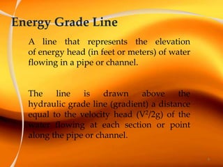 Energy and Hydraulic lines Fluid Dynamics | PPTX