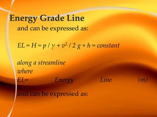 Energy and Hydraulic lines Fluid Dynamics | PPTX