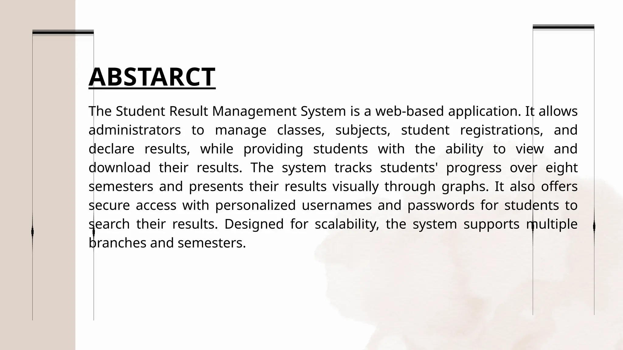 Student Management System A system to track and manage all student-related activities. | PPT