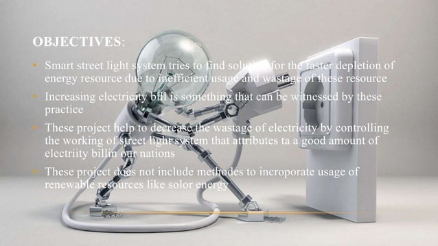 Smart street lighting control system project PPT | PPTX