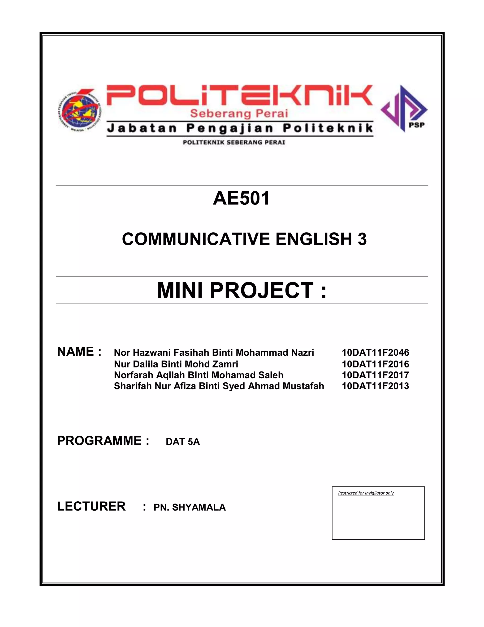 Mini project complete | DOCX