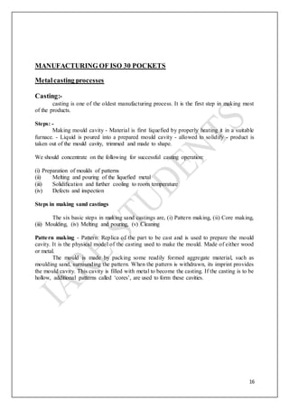 design and manufacturing of ISO 30 tool pocket by using CNC machining ...