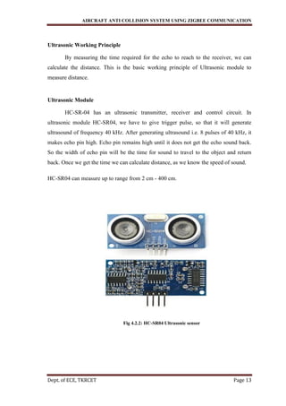 Aircraft Anti collision system using ZIGBEE Communication | PDF