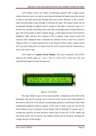 Aircraft Anti collision system using ZIGBEE Communication | PDF