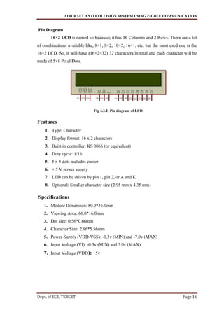 Aircraft Anti collision system using ZIGBEE Communication | PDF