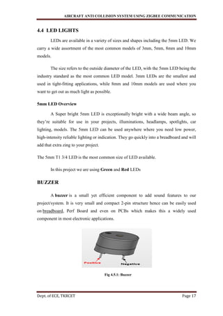 Aircraft Anti collision system using ZIGBEE Communication | PDF