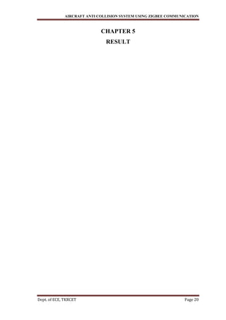 Aircraft Anti collision system using ZIGBEE Communication | PDF