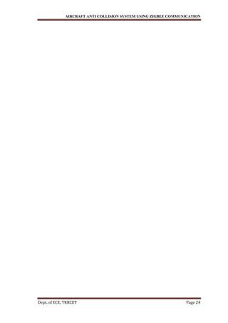 Aircraft Anti collision system using ZIGBEE Communication | PDF