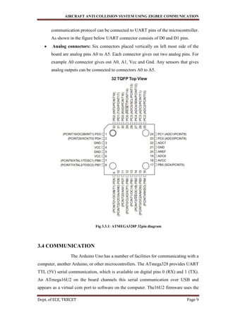 Aircraft Anti collision system using ZIGBEE Communication | PDF