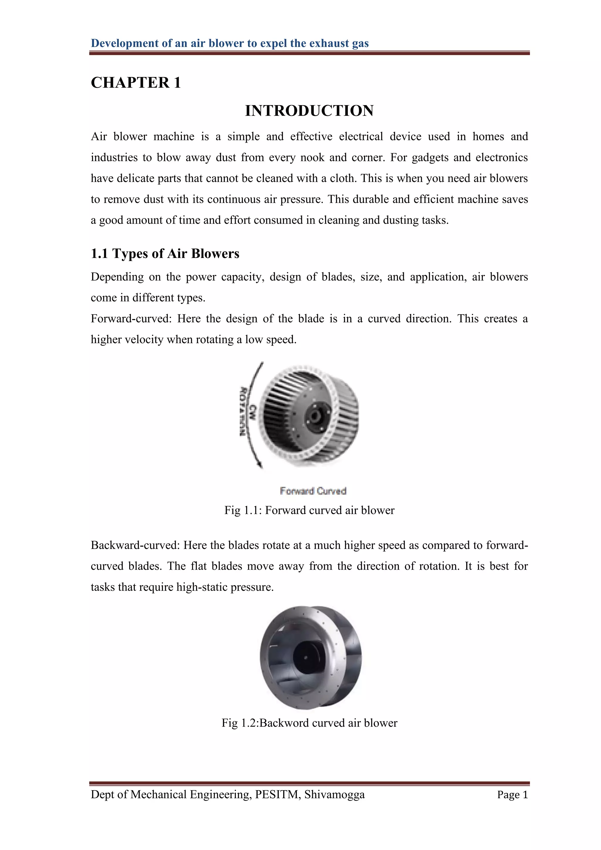 Report on air blower | PDF
