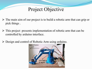 Cylindrical robo arm | PPTX