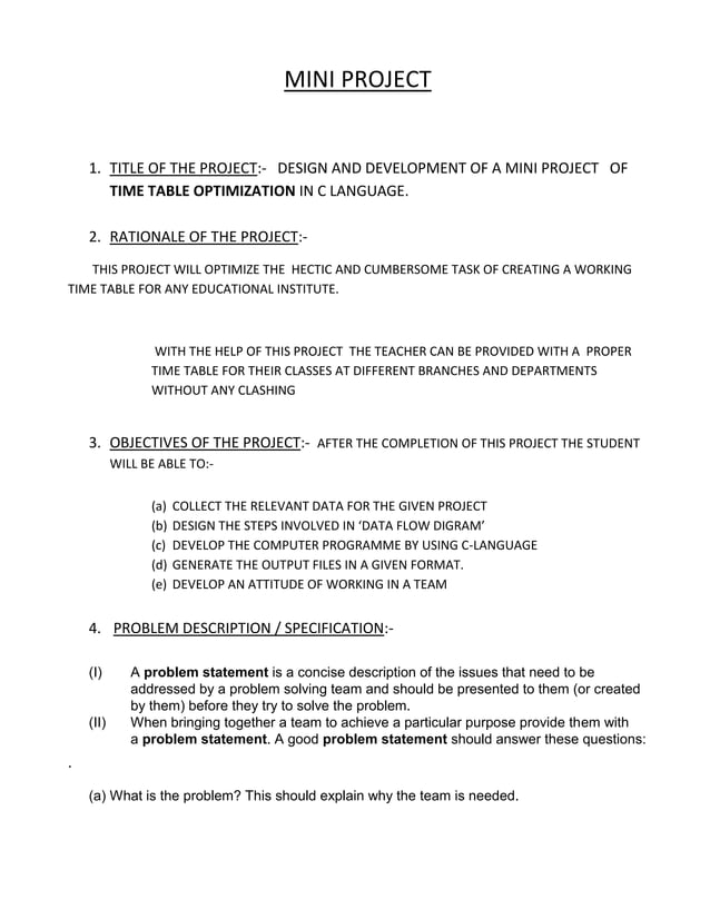 Mini project front page | DOCX | Computing | Technology & Computing