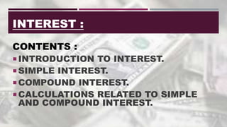 Introduction to Interest | PPTX