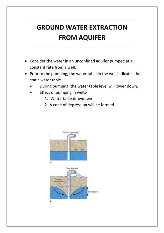 Ground water flow to wells | PDF | Civil Engineering Industry | Industries