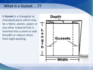 Mini project on gusset box | PPTX