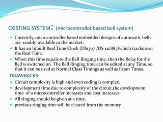 FPGA based automatic college bell system | PPT