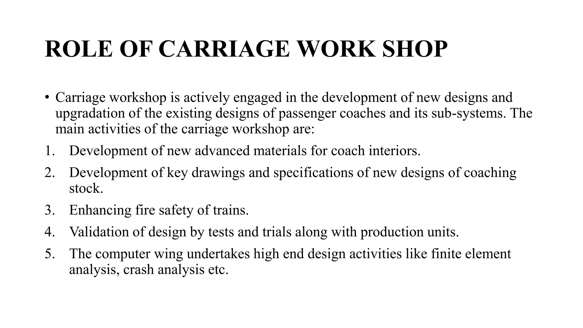 Study on Coach interior fittings of ICF and LHB coaches | PPTX