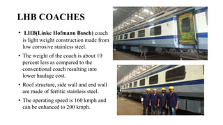 Study on Coach interior fittings of ICF and LHB coaches | PPTX