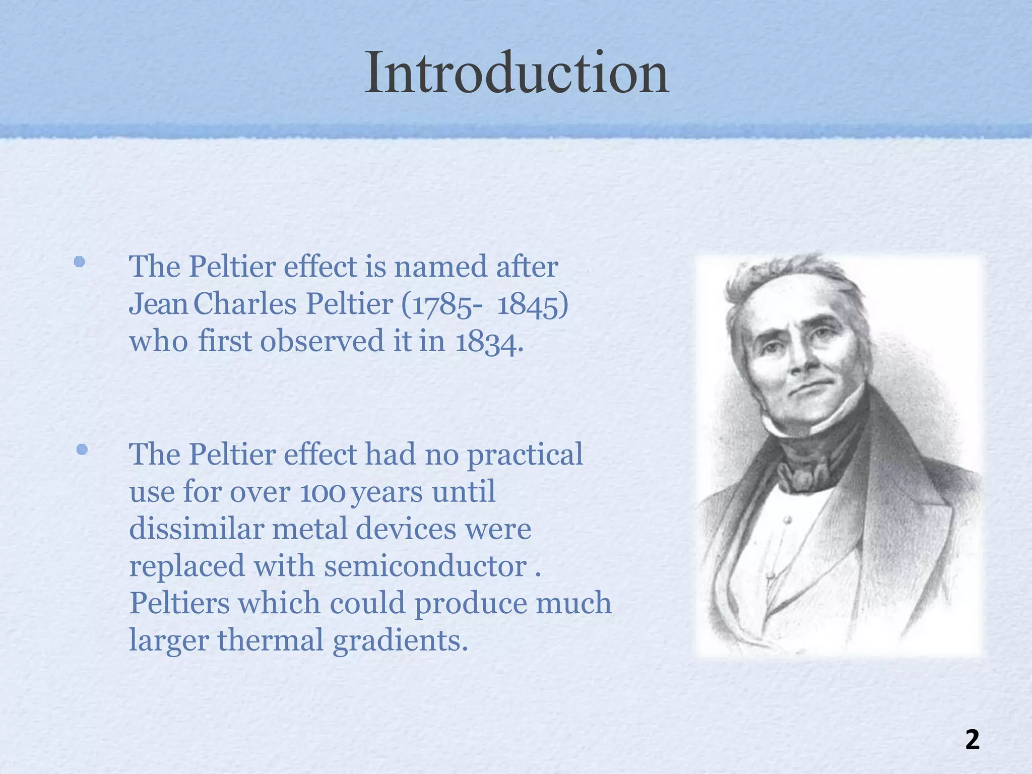 Peltier Module As Thermo Electric Application | PPTX