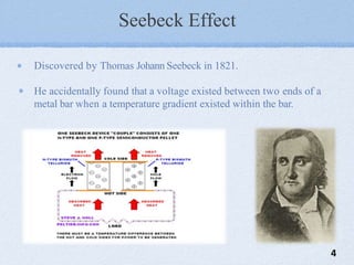 Peltier Module As Thermo Electric Application | PPTX