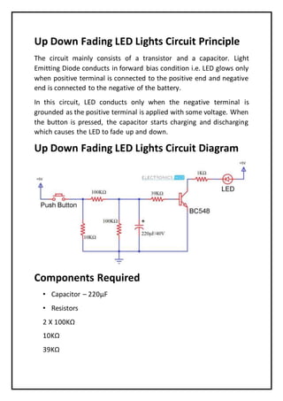 UP AND DOWN FADING OF LED | DOCX