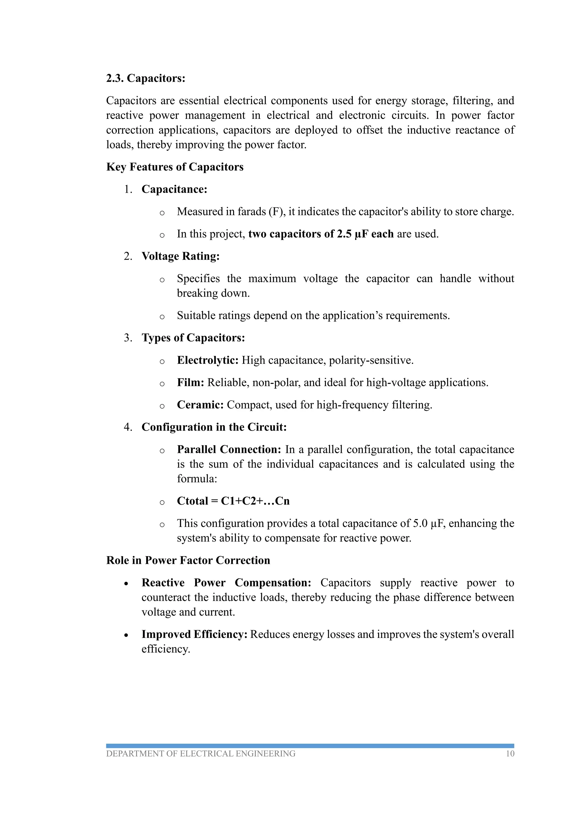 Arduino Based Power Factor Correction Project Report | PDF
