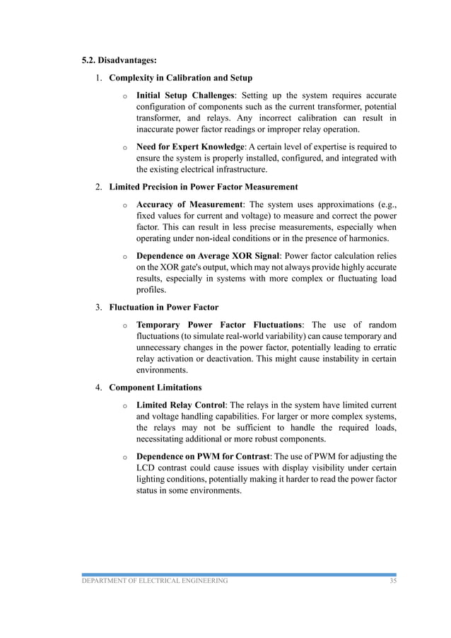 Arduino Based Power Factor Correction Project Report | PDF