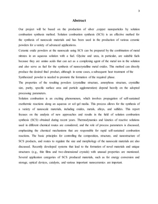 SYNTHESIS OF COPPER SILVER NANOPARTICLES BY SOLUTION COMBUSTION ...