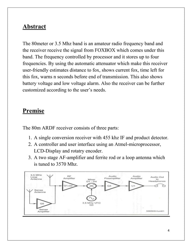 Miniproject report receiver | DOCX