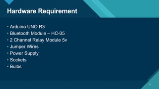 Light automation using Arduino uno MINI PROJECT REVIEW Final.pptx