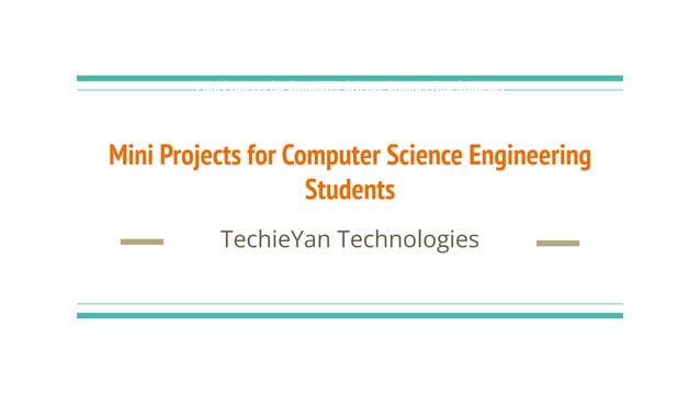 Mini Projects for Computer Science Engineering Students.pdf