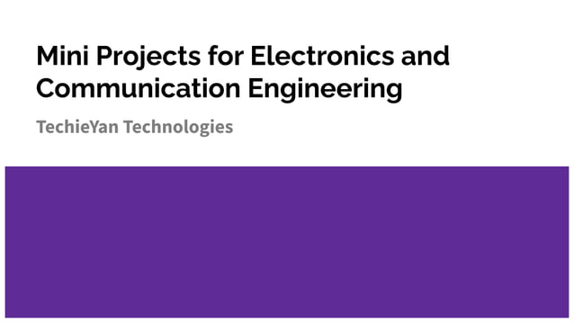 Mini Projects for Electronics and Communication Engineering.pdf