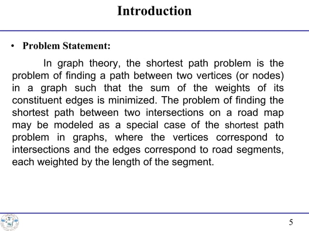 mini project_shortest path visualizer.pptx | Graphics Software ...