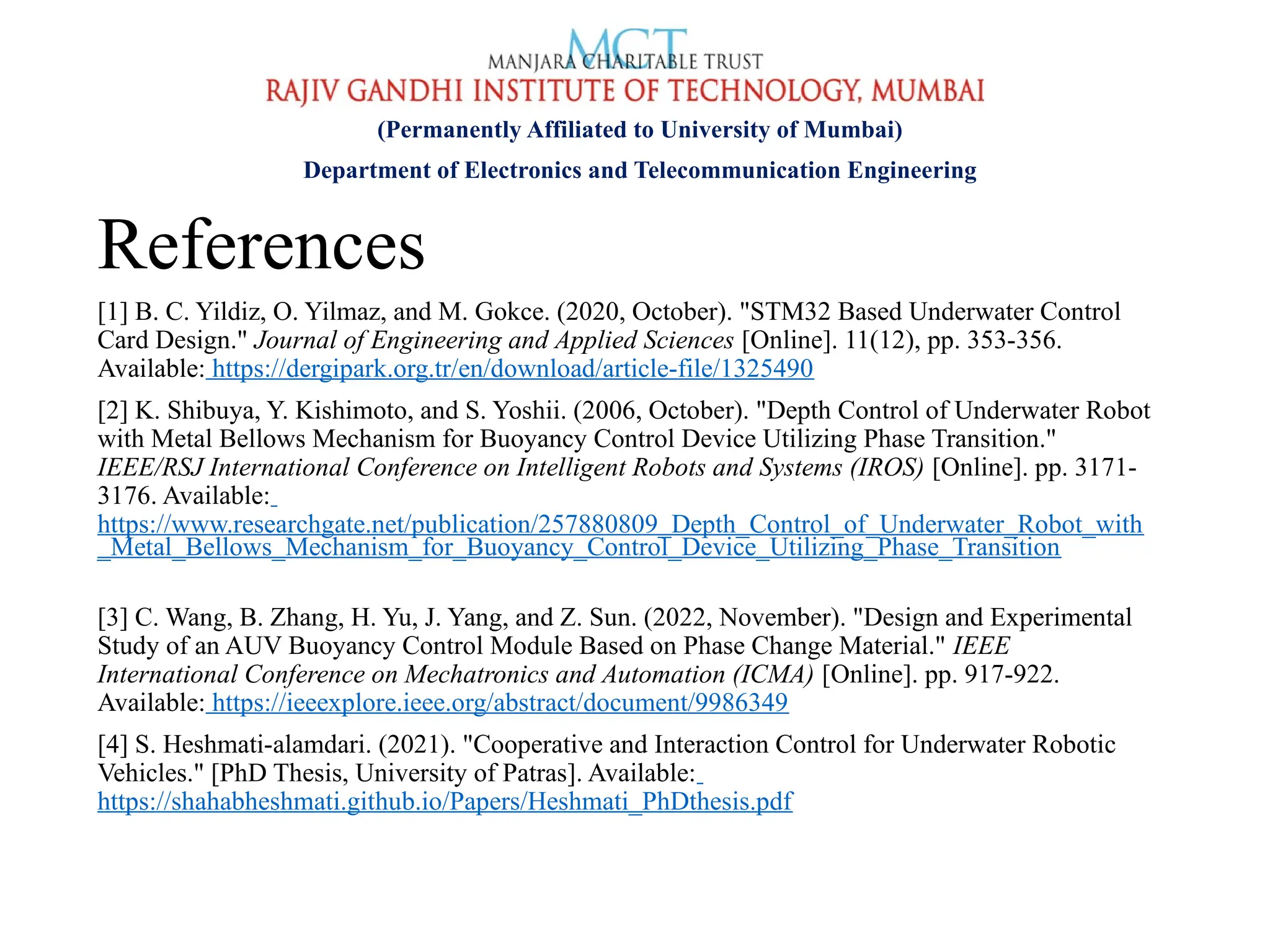 MINI PROJECT USING STM 32 FOR UNDER WATER EXPLORATION SUBMARINE.pptx