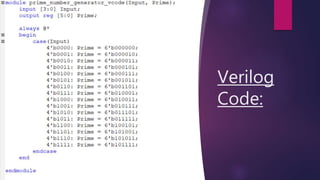 Mini project title prime number generator | PPTX