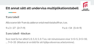Miniprojektet multiplikation | PPT