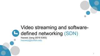 Mini proj ii sdn video communication | PPT
