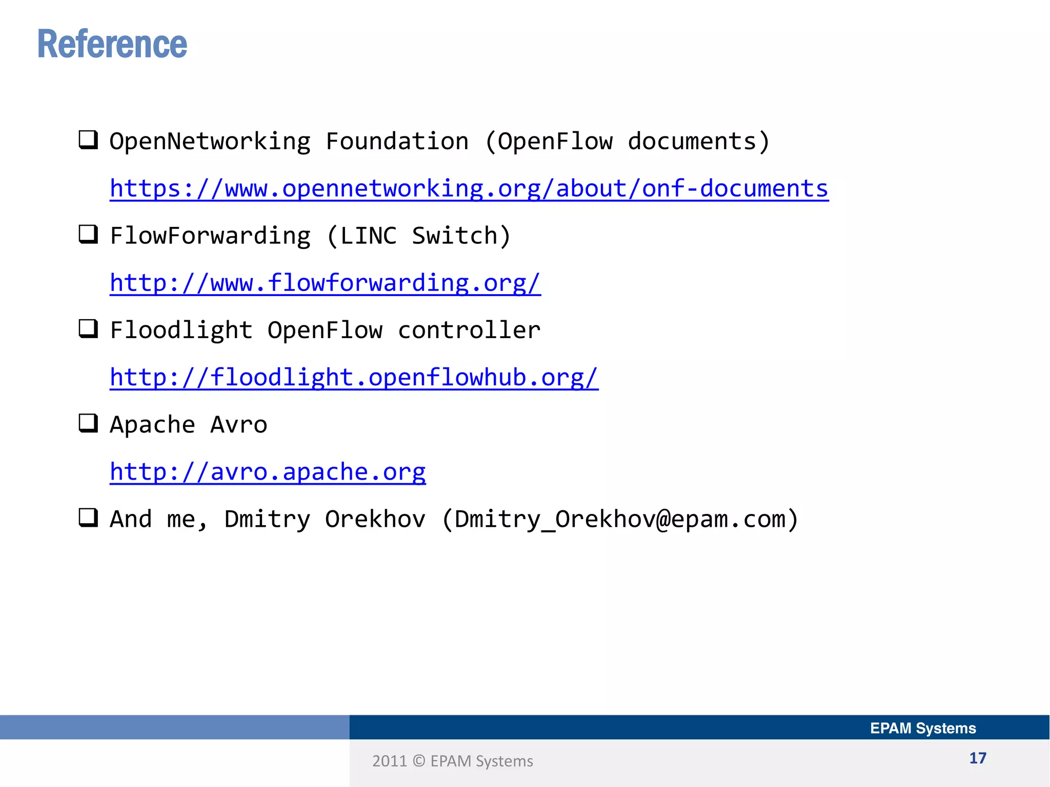 OpenFlow — the key standard of Software-Defined Networks | PPT