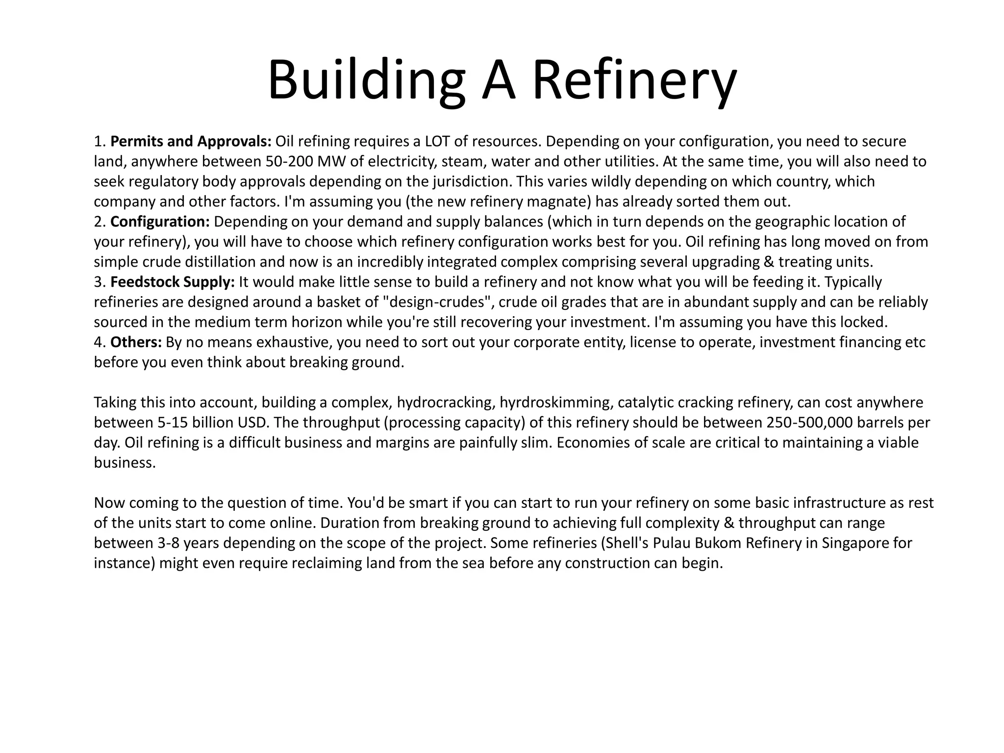 Mini refinery | PPTX