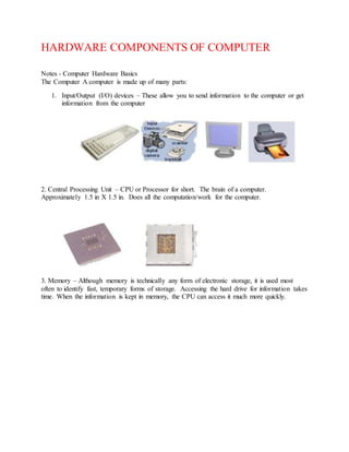 basic of computer | DOCX