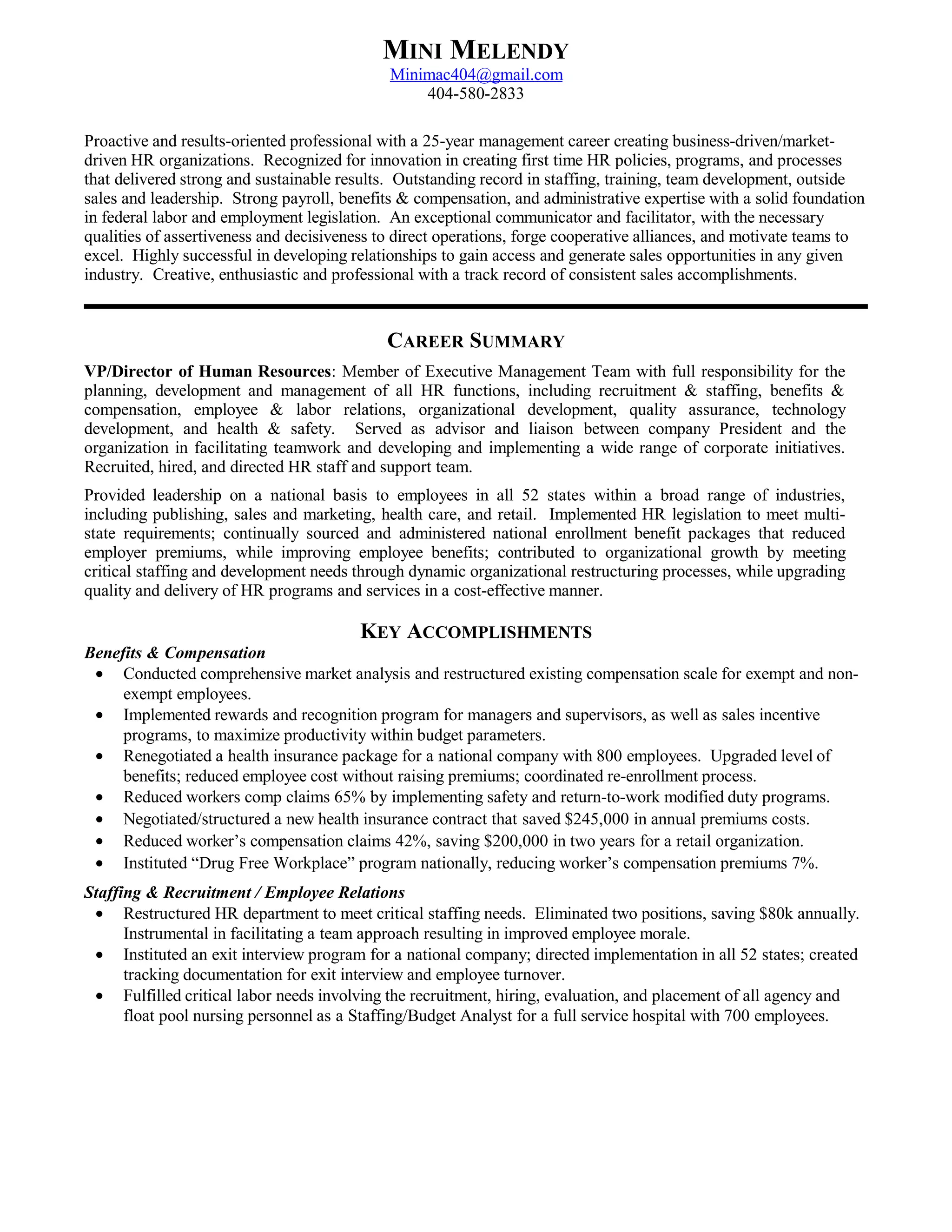 Mini's Resume | DOC