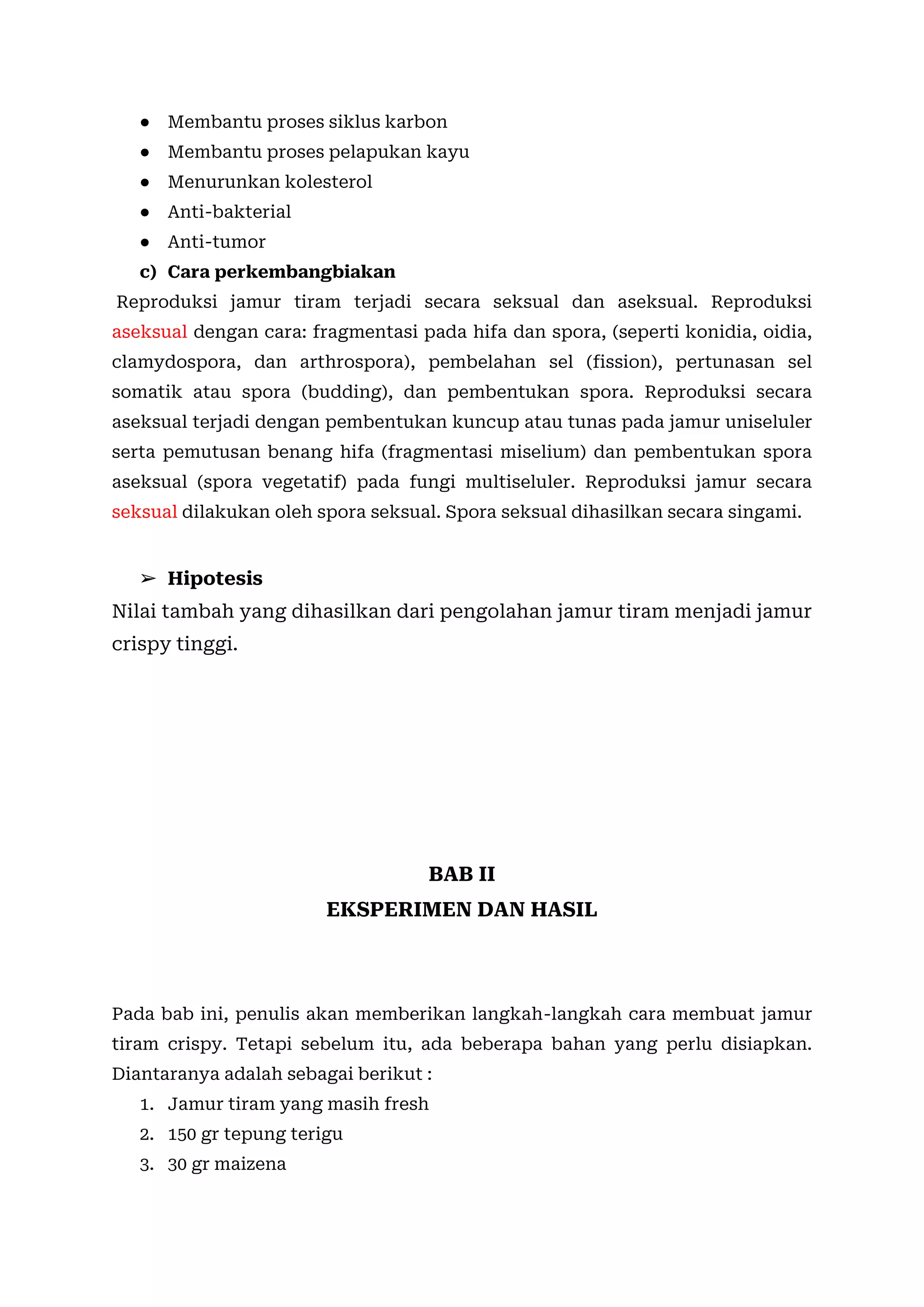 Mini riset jamur | PDF