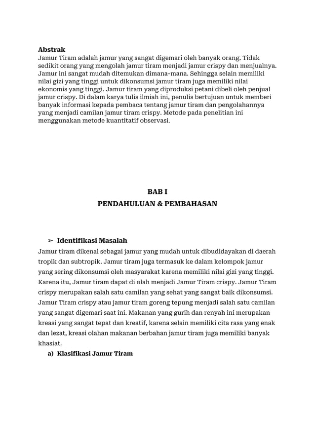 Mini riset jamur | PDF