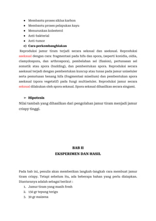 Mini riset jamur | PDF