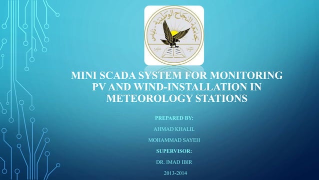 Mini scada system for monitoring pv and wind installation in ...