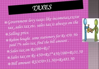 percentage and its applications | PPTX