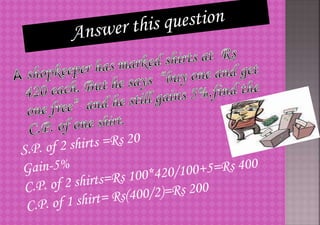 percentage and its applications | PPTX