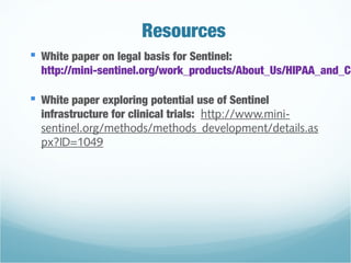 FDA Sentinel Initiative - From Surveillance to Research | PPT ...