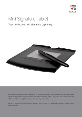 Wacom Mini Signature Tablet | PDF